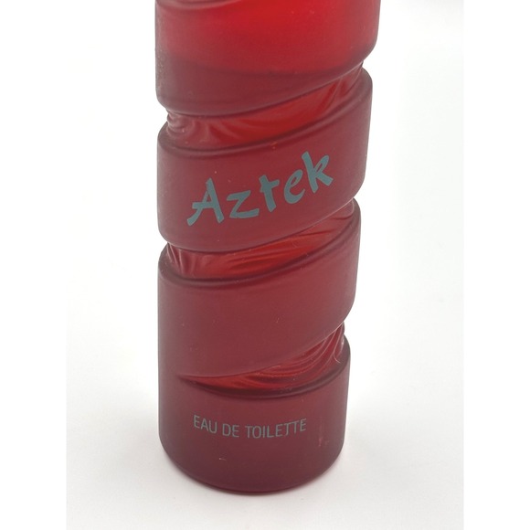 Aztek | Grooming | Vintage Aztek Eau De Toilette Red Frosted Glass ...